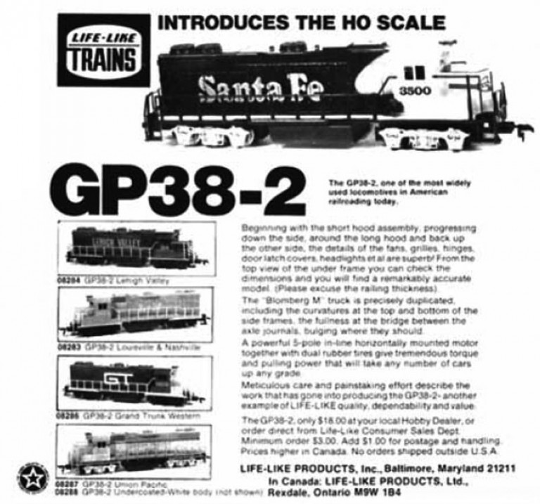 The First GP38-2 in HO - Model Railroad News